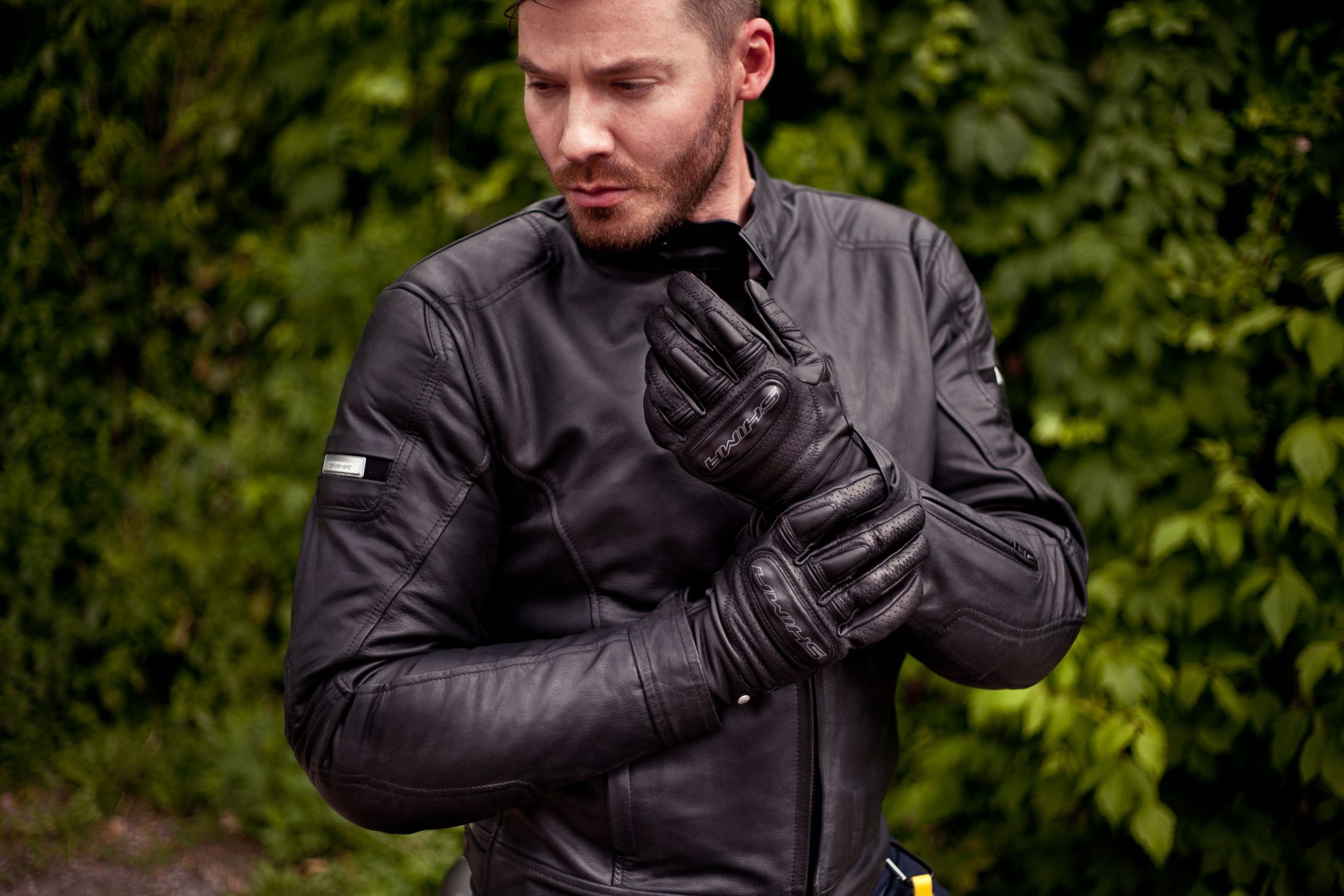 Rękawice skórzane męskie SHIMA CALIBER - Motocyklistka
